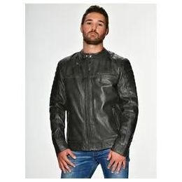 Lederjacke Mustang "James" Gr. L, grau (anthrazit) Herren Jacken