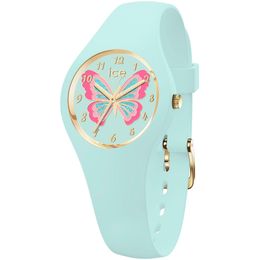 Ice Watch Quarzuhr ICE-WATCH "ICE fantasia - Butterfly Extra small 3H" Armbanduhren blau (hellblau) Kinder Armbanduhr, Kinderuhr, Mädchenuhr, Schmetterling, Schulanfang