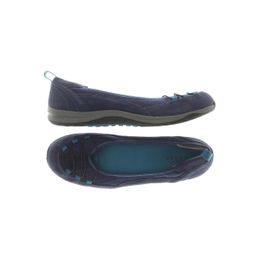 LANDS' END Lands End Damen Ballerinas, blau, Gr. 42.5