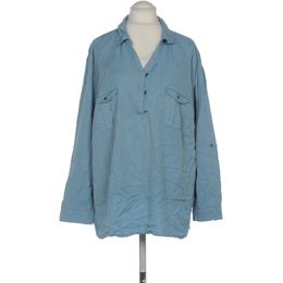 Ulla Popken Damen Bluse, blau, Gr. 54