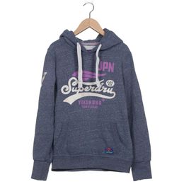 Superdry Damen Kapuzenpullover, blau, Gr. 42