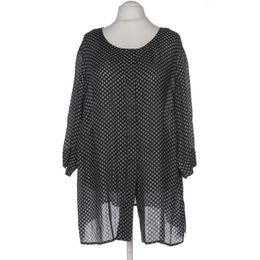 Selection by Ulla Popken Damen Bluse, schwarz, Gr. 54