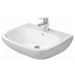 Duravit D-Code Waschtisch 2310650000 65 x 50 cm, mit Überlauf, 1 Hahnloch, weiss