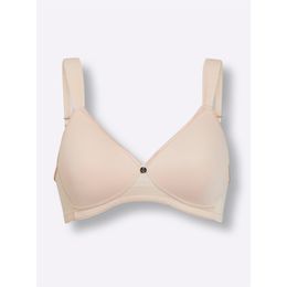 w&auml;schepur w&auml;schepur Damen T-Shirt-BH ohne B&uuml;gel mit ergonomisch geformten Tr&auml;gern, elfenbein, Gr&ouml;&szlig;e 85A