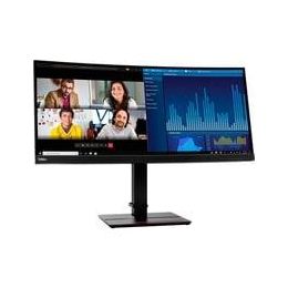 Lenovo ThinkVision P34w-20, LED-Monitor 86.7 cm (34.1 Zoll), schwarz, WQHD, IPS, Curved, USB-C