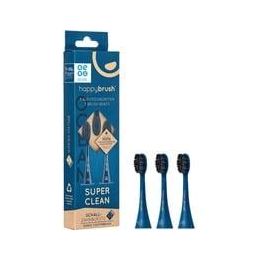 happybrush ECO VIBE 3 Auftsteckb&uuml;rsten, Aufsteckb&uuml;rste blau