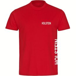 multifanshop® Kinder T-Shirt - Holstein - Brust & Seite - Druck weiß