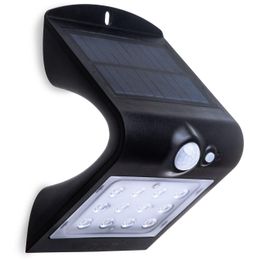 V-TAC Solar-LED Wandleuchte VT 767-2 (8277) mit Sensor, 1,5W, schwarz