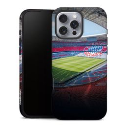 DeinDesign iPhone 16 Pro Max Handy Panzer Handyh&uuml;lle robuste Outdoor H&uuml;lle Schutzh&uuml;lle gl&auml;nzend Fcb Fc Bayern M&uuml;nchen Stadium Tough Case
