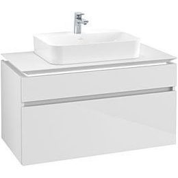 Villeroy & Boch Villeroy & Boch Legato Waschtischunterschrank B756L0DH 100x55x50cm, mit LED-Beleuchtung, Glossy White