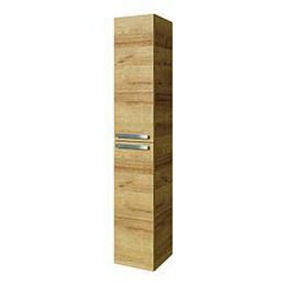 Artiqua Serie 843 Hochschrank HCT303314BG228 168x30x33cm, 2 Türen Graphit Struktur