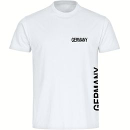 multifanshop Kinder T-Shirt - Germany - Brust & Seite - Druck schwarz - Kind