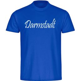 multifanshop® Kinder T-Shirt - Darmstadt - Schriftzug - Druck weiß