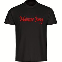 multifanshop® Herren T-Shirt - Mainz - Mainzer Jung - Druck rot