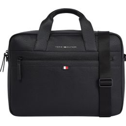 Messenger Bag Tommy Hilfiger Gr. B/H/T: 40 cm x 30 cm x 10 cm, schwarz Damen Taschen mit Laptoptasche