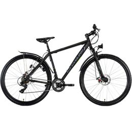 KS-Cycling ATB KS CYCLING "Heist" Fahrräder Gr. 51cm, 29 Zoll (73,66cm), schwarz für Damen und Herren, Kettenschaltung