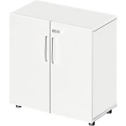 Schäfer Shop Schäfer Shop Select Schrank LOGIN, 2 Ordnerhöhen, B 800 x T 420 x H 788 mm, weiß/weiß