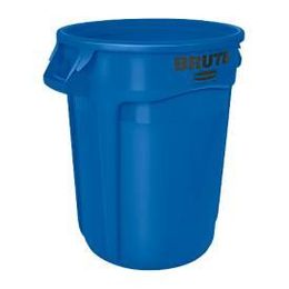 Rubbermaid Wertstoffsammler Brute, Polyethylen, rund, 121 l, blau