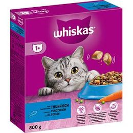 whiskas® Katzen-Trockenfutter 1+ mit Thunfisch 800,0 g