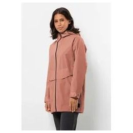 Langjacke Jack Wolfskin "MAINKAI LONG JKT W" Gr. S (36), braun (astro, dust) Damen Jacken