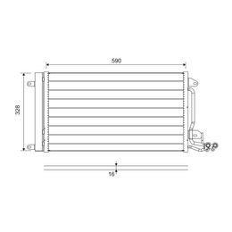 Valeo Kondensator, Klimaanlage für SKODA VW SEAT AUDI 6C0816411D 6C0816411C 6R0820411A 814364