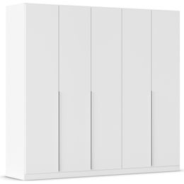 Drehtürenschrank Rauch "Kleiderschrank Schrank Garderobe AGORDO mit Dekor- oder Hochglanzfront" Schränke Gr. B/H/T: 226cm x 210cm x 54cm, 5 St., weiß (alpinweiß) durchdachte Innenausstattung, in 6 Breiten und 2 Höhen MADE IN GERMANY