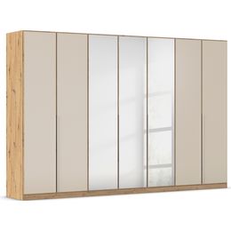 Drehtürenschrank Rauch "Kleiderschrank Kleiderschränke Schrank Garderobe AGORDO mit Glasfront" Schränke Gr. B/H/T: 315 cm x 210 cm x 54 cm, 7 St., braun (eiche artisan) durchdachte Innenausstattung, in 6 Breiten und 2 Höhen MADE IN GERMANY