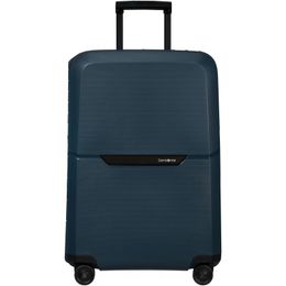 Hartschalen-Trolley Samsonite "MAGNUM, 69 cm" Gr. B/H/T: 48 cm x 69 cm x 30 cm 82 l, blau (midnight blue) Koffer Reisekoffer Großer TSA-Zahlenschloss Made in Europe