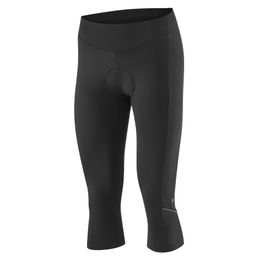 Fahrradhose Gonso "Essential Tight 3/4 W" Gr. 34, Normalgrößen, schwarz Damen Hosen 34 Radhose mit Sitzpolster, atmungsaktive Radlerhose, Tight Fit