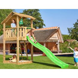 Spielturm Jungle Gym "Jungle Shelter" Spieltürme beige (natur) Kinder BxTxH: 176x378x290 cm