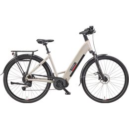 E-Bike Telefunken "Multitalent RC680" E-Bikes Gr. 49 cm, 28 Zoll (71,12 cm), grau Pedelec, Elektrofahrrad für Damen u. Herren, Cityrad