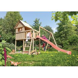 Spielturm Konifera "Finni" Spieltürme beige (natur, rot) Kinder BxTxH: 347x264x291 cm