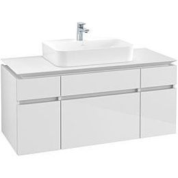 Villeroy & Boch Villeroy & Boch Legato Waschtischunterschrank B75800DH 120x55x50cm, Glossy White