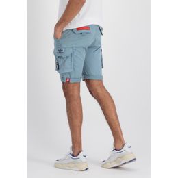 Shorts Alpha Industries "Alpha Industries Men - Crew Short Patch" Gr. 31, Normalgrößen, bunt (greyblue) Herren Hosen