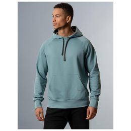 Kapuzensweatshirt TRIGEMA "TRIGEMA aus Biobaumwolle" Gr. L, grün (seegras) Herren Sweatshirts