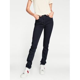 Stretch-Jeans Heine Gr. 42, Normalgrößen, blau (dark denim) Damen Jeans