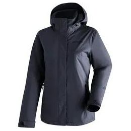 Outdoorjacke Maier Sports "Metor Therm Rec W" Gr. 20, blau (dunkelblau) Damen Jacken Wanderjacke, atmungsaktiv und wasserdicht, wattierte Regenjacke mit Kapuze