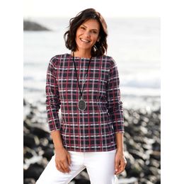 Langarmshirt Casual Looks "Shirt" Gr. 36, bunt (schwarz, rot, bedruckt) Damen Shirts