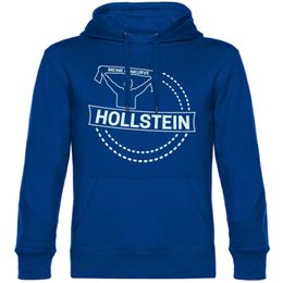 multifanshop Kapuzen Sweatshirt - Holstein - Meine Fankurve - Druck wei&szlig; - Hoodie