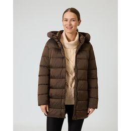 Helena Vera Steppjacke mit Kapuze & Fake-Fur