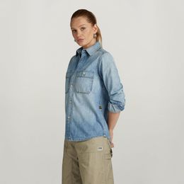 G-Star Raw Regular Denim Hemd - Hellblau - Damen