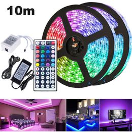 TolleTour 10M led Streifen set . rgb led Stripe 5050 smd. led Strip 30 LEDs. led Band Nicht wasserdicht(IP20). mit 44 Tasten Fernbedienung