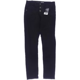 PLEASE Damen Jeans, schwarz, Gr. 0