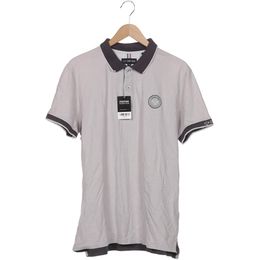 CAMP DAVID Herren Poloshirt, grau, Gr. 56