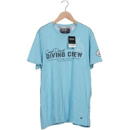 CAMP DAVID Herren T-Shirt, blau, Gr. 52