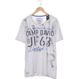 CAMP DAVID Herren T-Shirt, grau, Gr. 56