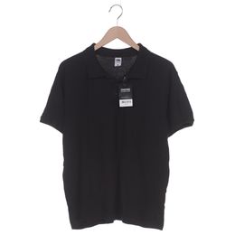 Fruit of the Loom Herren Poloshirt, schwarz, Gr. 54