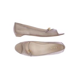 Prada Damen Ballerinas, beige, Gr. 40.5