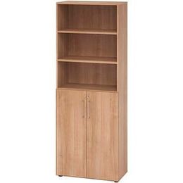 Hammerbacher Regalschrank 968T3, V968T3/N/N/BS nussbaum 80,0 x 42,0 x 215,6 cm