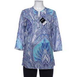 Peter Hahn Damen Bluse, blau, Gr. 40